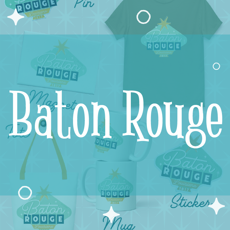 Baton Rouge, Louisiana Collection | Souvenirs & Gifts | Pixel & Ink ...