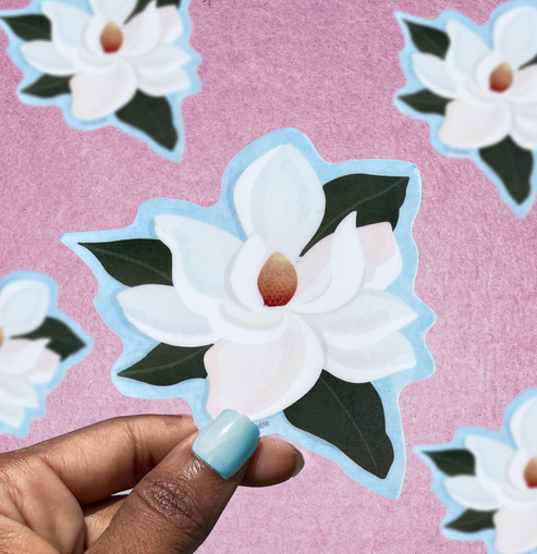 Magnolia Grandiflora sticker – Pixel & Ink Creative
